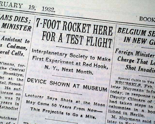 Early rockets in America... - RareNewspapers.com