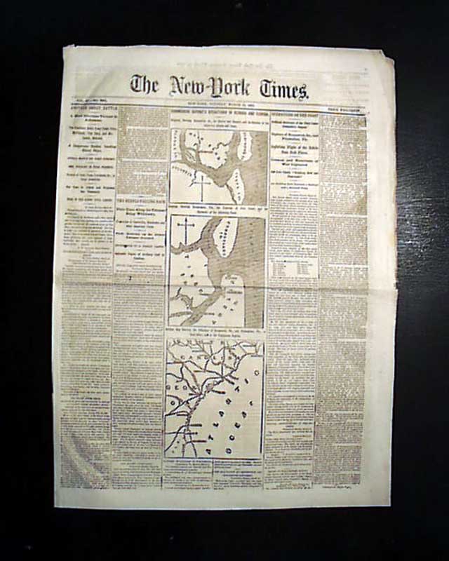 Monitor vs. the Merrimac... Three Civil War maps... - RareNewspapers.com