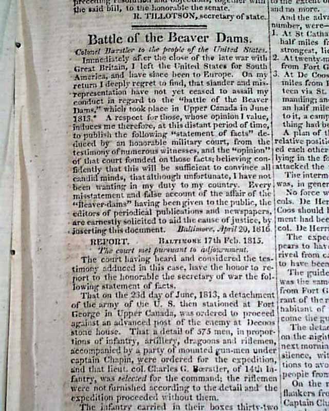 Famous toast offered by Stephen Decatur... - RareNewspapers.com