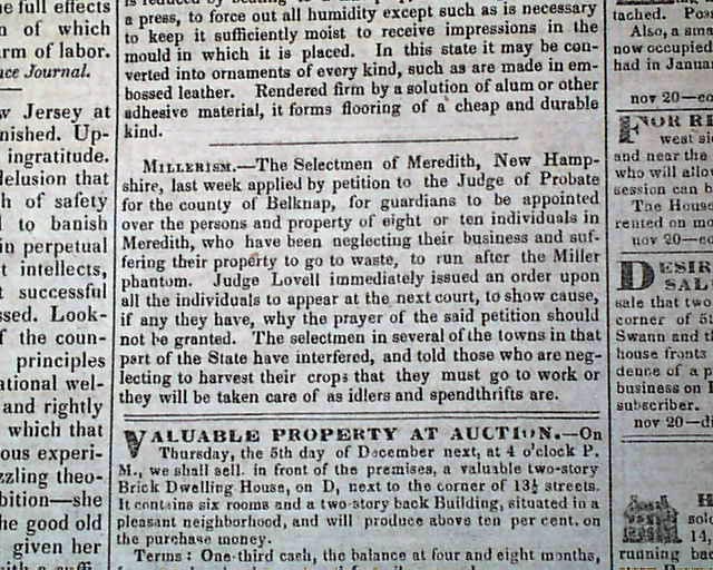 Millerites are abandoning their responsibilities... - RareNewspapers.com