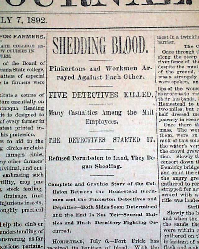 Homestead Steel Strike... - RareNewspapers.com