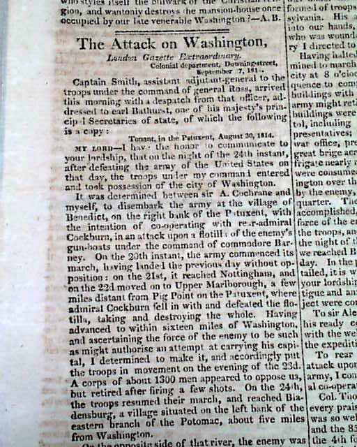 The British destroy Washington, D.C. in the War of 1812 ...