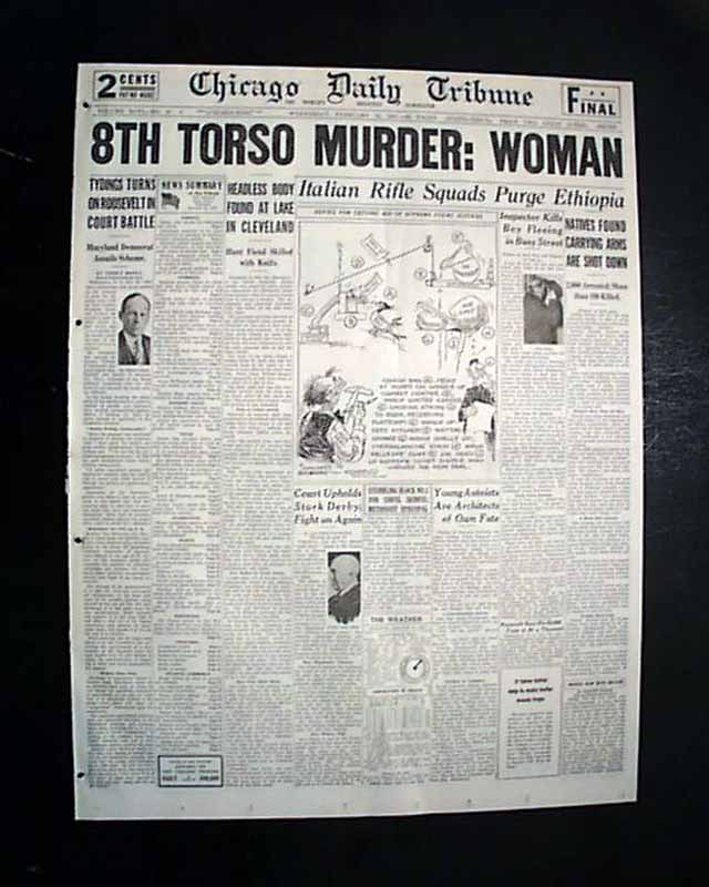 1937 Cleveland Torso Murderer strikes again.... - RareNewspapers.com