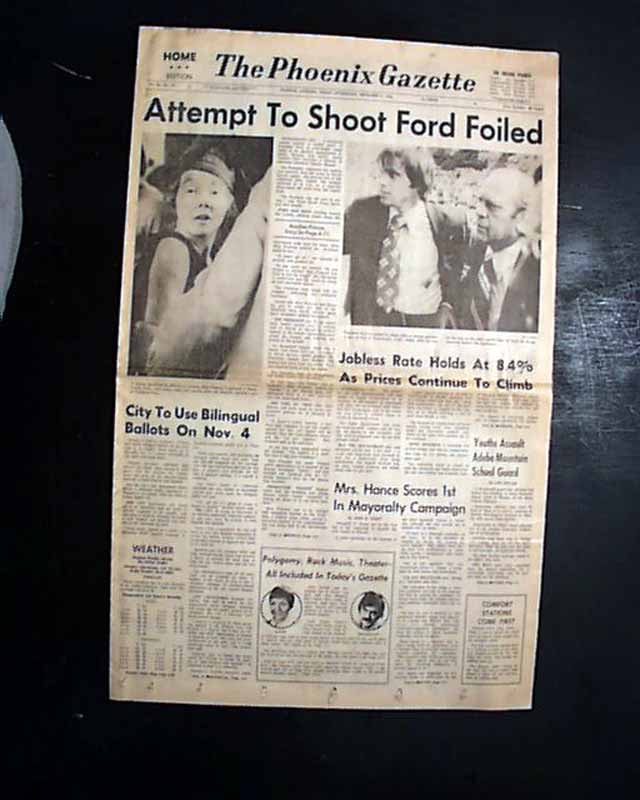 "Squeaky" Fromme assassination attempt of Ford.... - RareNewspapers.com
