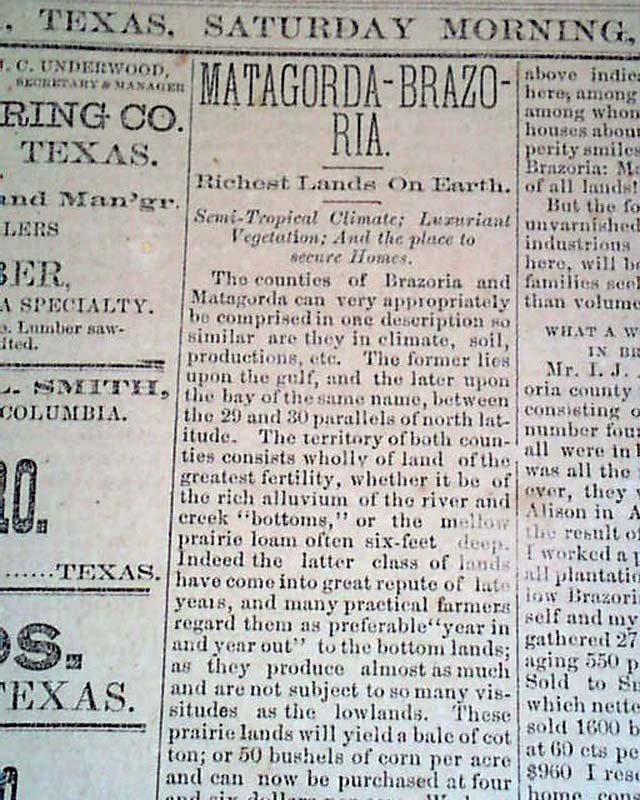 Rare, short-lived Texas newspaper from its first capital ...