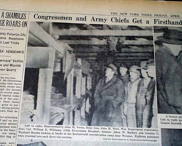 Nazi death camp revealed in 1945... - RareNewspapers.com