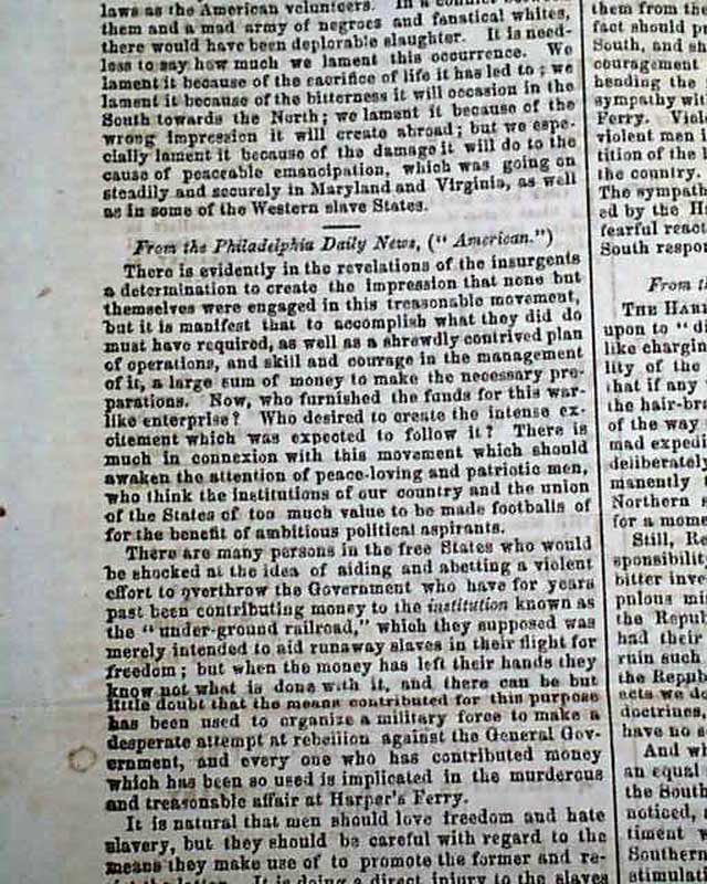 Lengthy on the trial of John Brown... - RareNewspapers.com