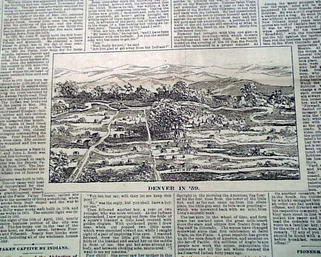 Much on the early history of Denver... - RareNewspapers.com