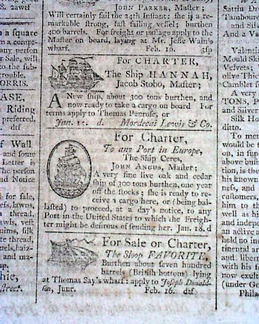 1791 Vermont Becomes A State... - RareNewspapers.com