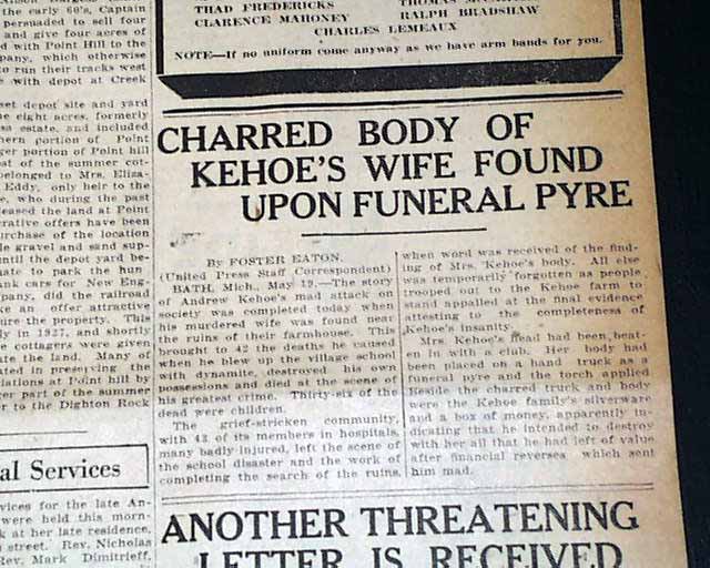 Bath School disaster of 1927... - RareNewspapers.com