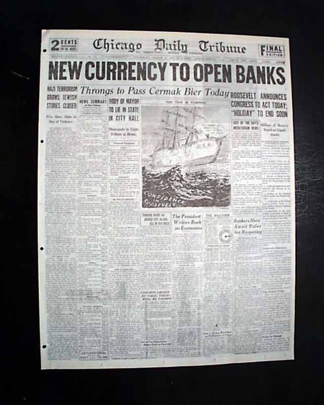 1933 Bank Holiday Ordered... - RareNewspapers.com