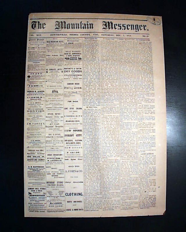 This town was founded during the California Gold Rush ...