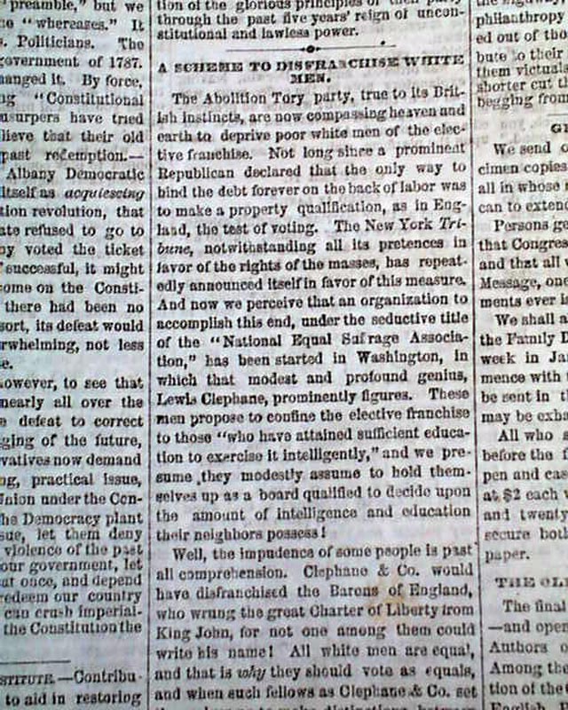 A racist newspaper on the post-war events... - RareNewspapers.com