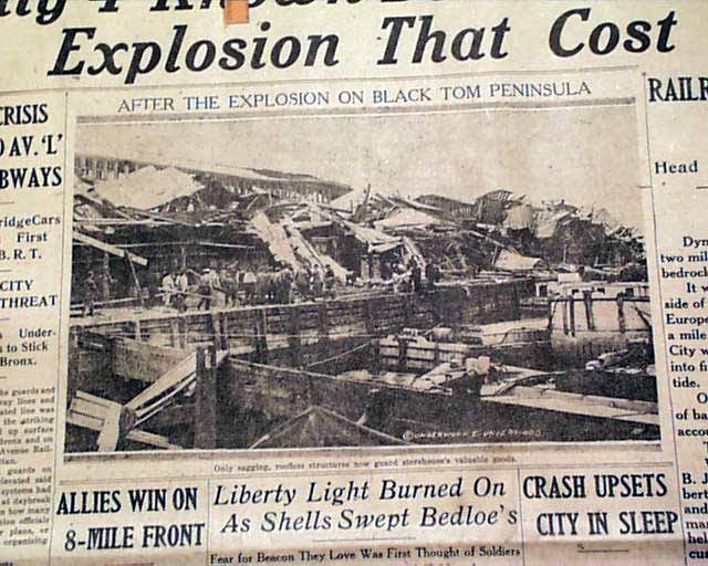 1917 Black Tom Island explosion.... - RareNewspapers.com