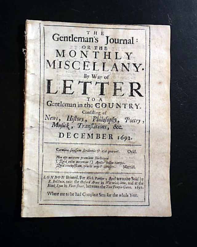 Very rare 17th century magazine... - RareNewspapers.com