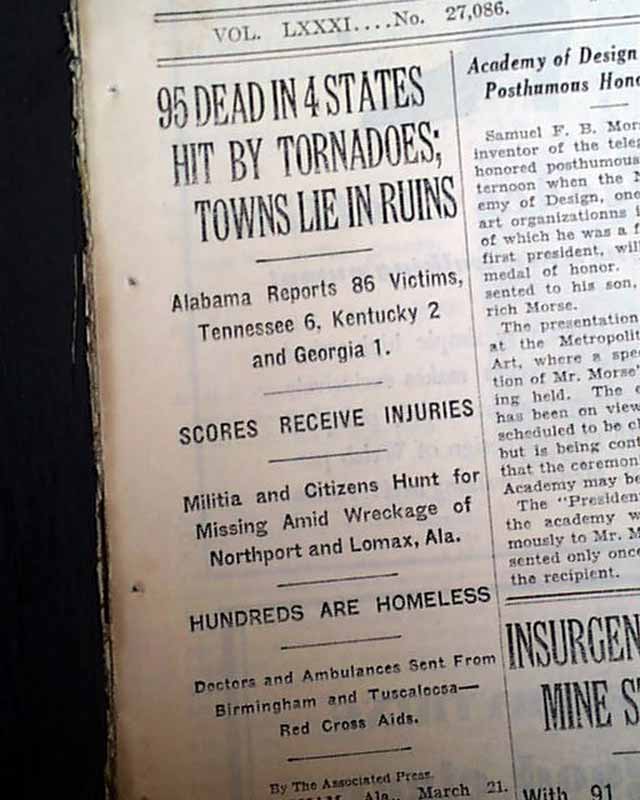 1932 Deep South tornado outbreak.... - RareNewspapers.com