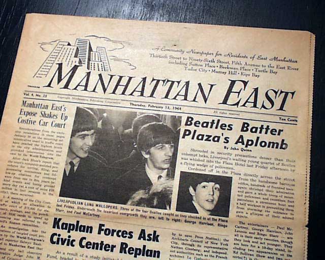 Best issue we've seen on the Beatles' arrival in America ...