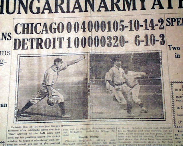 The 1908 World Series: last Cubs victory until 2016... - RareNewspapers.com