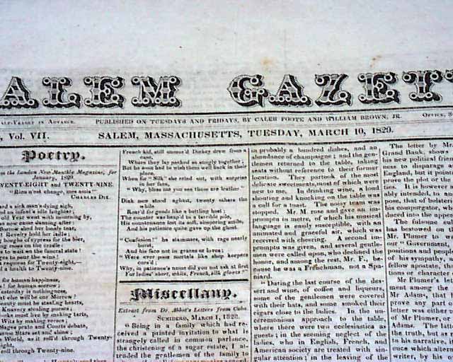 Andrew Jackson Inauguration.... - RareNewspapers.com