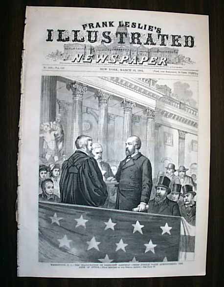 James Garfield Inauguration.... - RareNewspapers.com