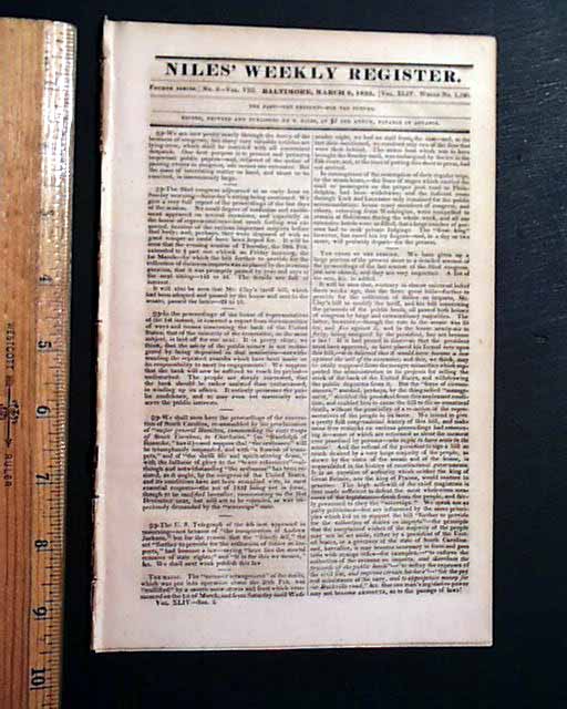 Inauguration of President Andrew Jackson... - RareNewspapers.com