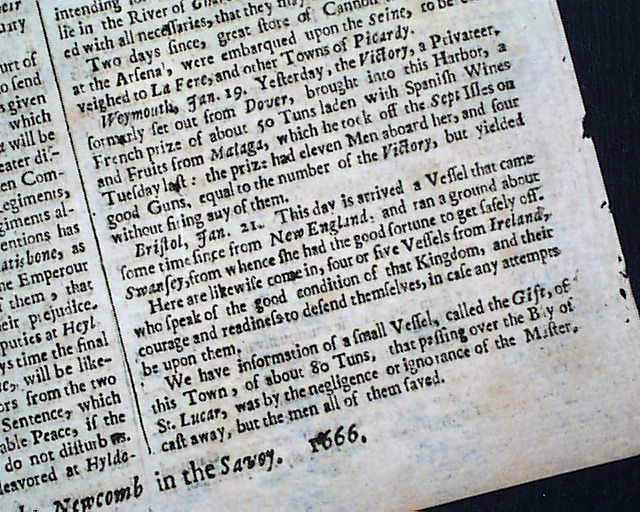 Very early issue of the oldest newspaper in the world ...