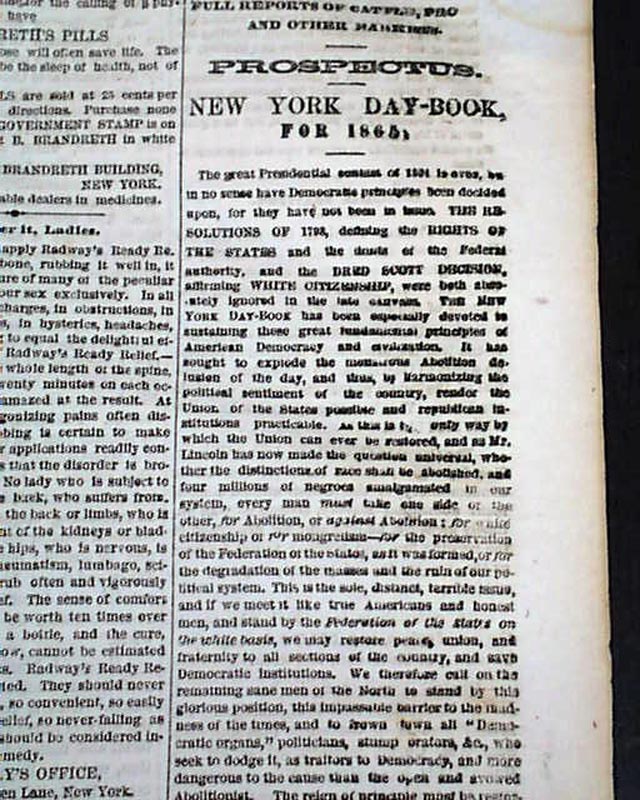 Civil War reports from this racist newspaper... - RareNewspapers.com