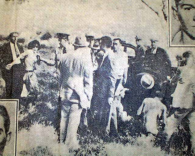 Bonnie and Clyde Barrow Gang... brother & wife captured ...