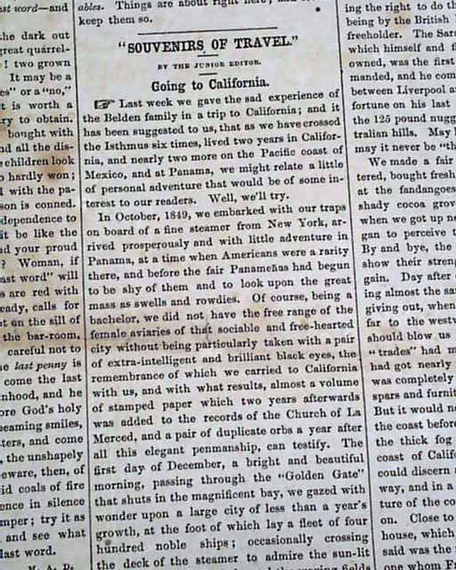 California gold rush... - RareNewspapers.com