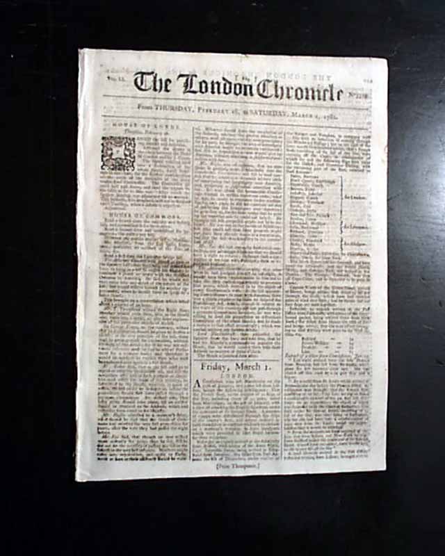 A full page of American news on the closing events of the Revolutionary ...