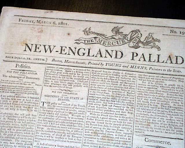 The hotly contested election of 1800... - RareNewspapers.com