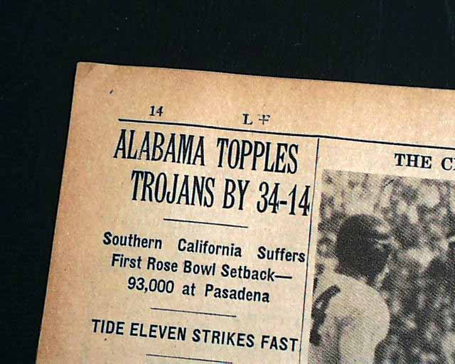 Alabama Rose Bowl in 1946 - RareNewspapers.com