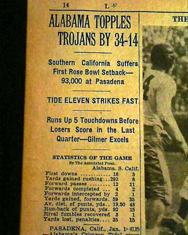 Alabama Rose Bowl in 1946 - RareNewspapers.com