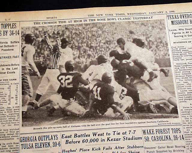 Alabama Rose Bowl in 1946 - RareNewspapers.com