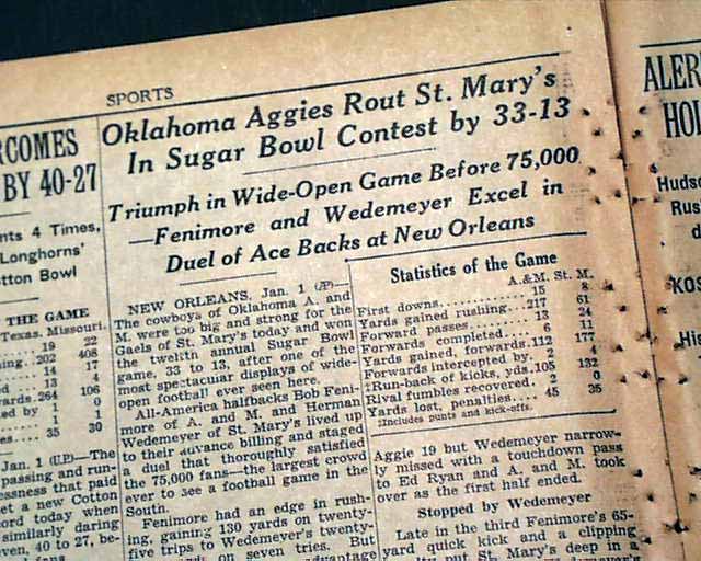 Alabama Rose Bowl in 1946 - RareNewspapers.com