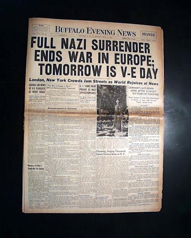The Nazis surrender... - RareNewspapers.com