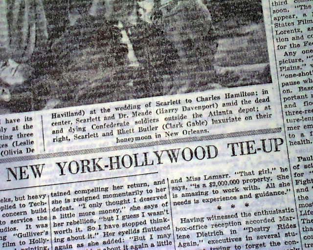 'Gone With The Wind' debuts in Atlanta, Georgia... - RareNewspapers.com