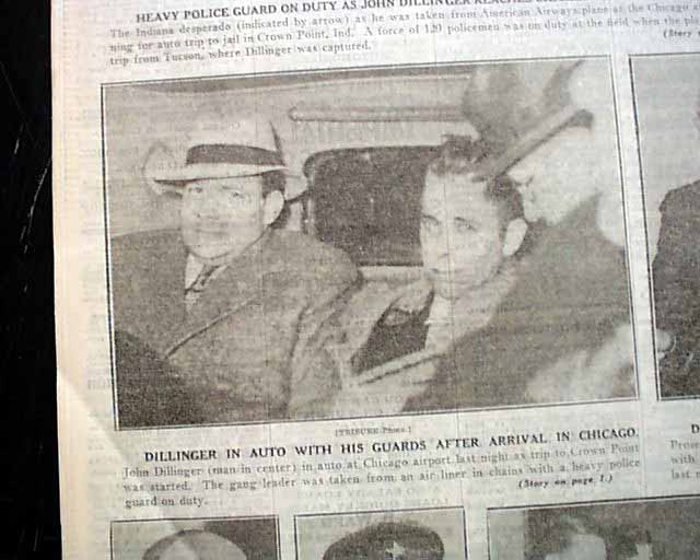 John Dillinger back in jail..... - RareNewspapers.com