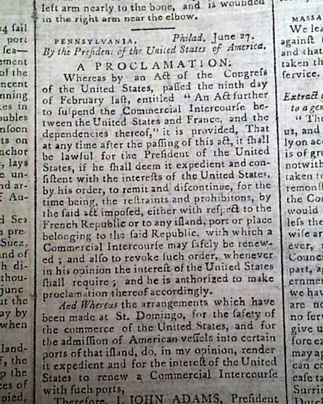 A Proclamation by the President... - RareNewspapers.com