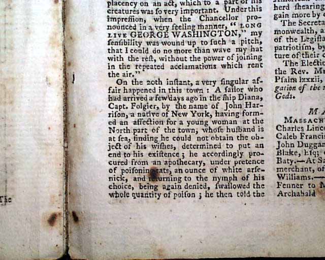 George Washington's inauguration and inaugural address ...