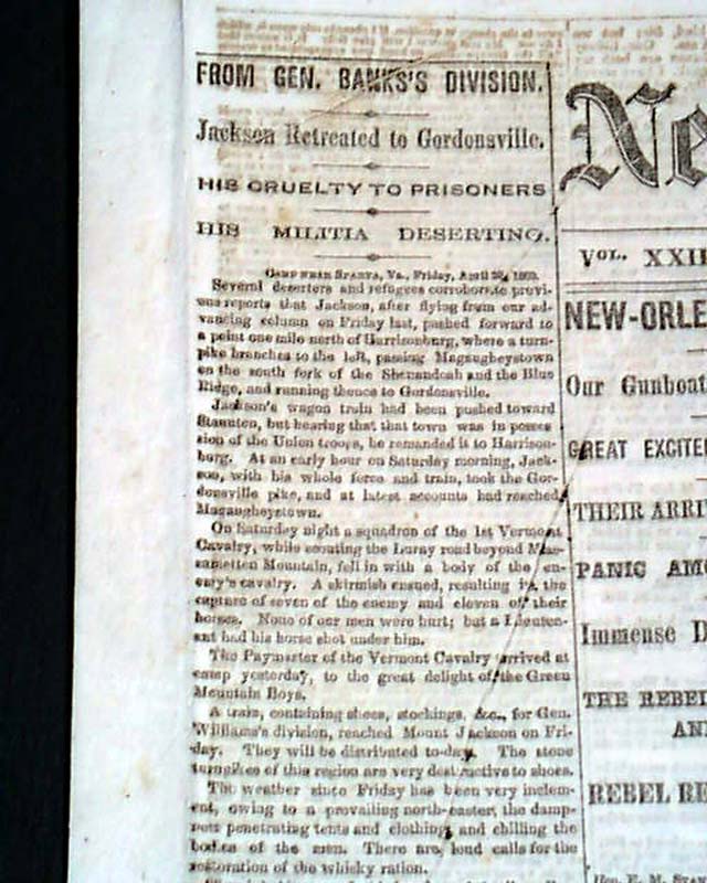 Capture of New Orleans including a related map.... - RareNewspapers.com