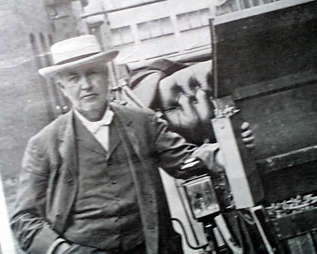 Thomas Edison's car battery... - RareNewspapers.com