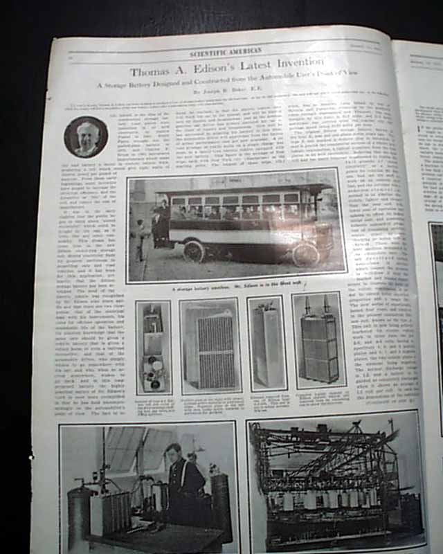 Thomas Edison's car battery... - RareNewspapers.com
