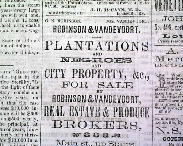 Four Southern newspapers just before the Civil War... - RareNewspapers.com