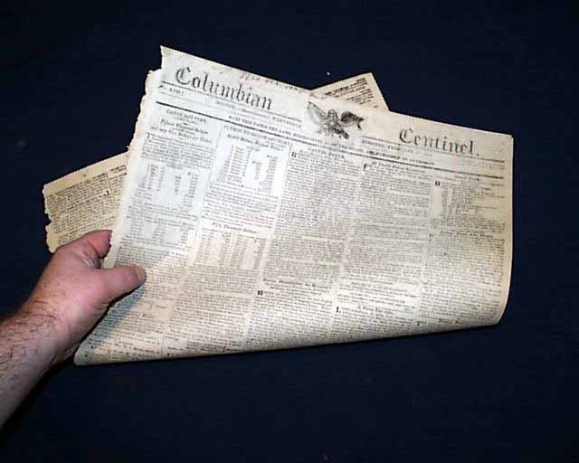 Treaty of Peace in 1815... - RareNewspapers.com