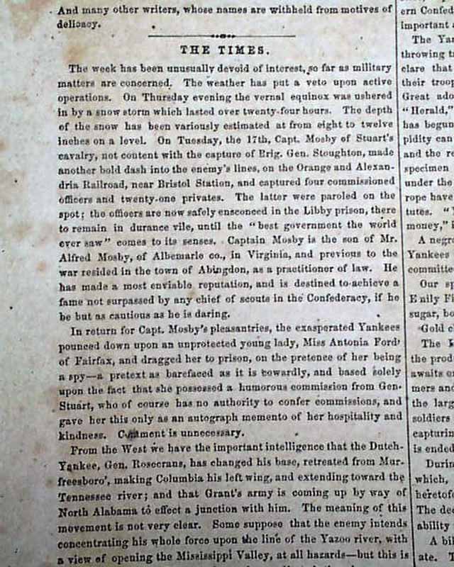 Major-General Lafayette McLaws... Captain John S. Mosby... The ...