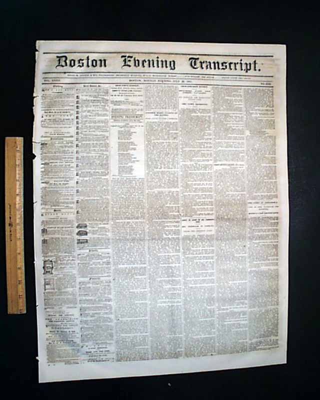 1st Bull Run battles.... - RareNewspapers.com