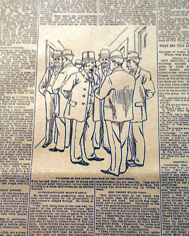 Considerable coverage of the Lizzie Borden murder trial ...