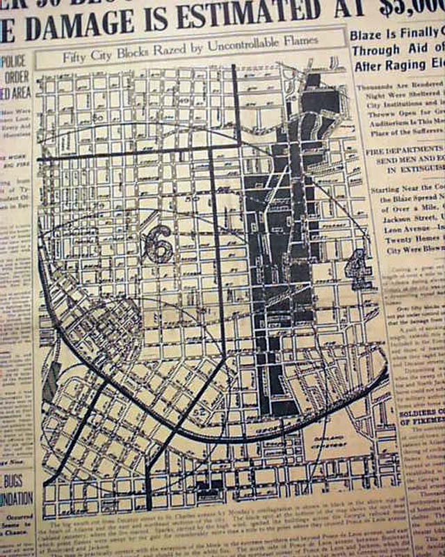 Great Atlanta fire of 1917... - RareNewspapers.com