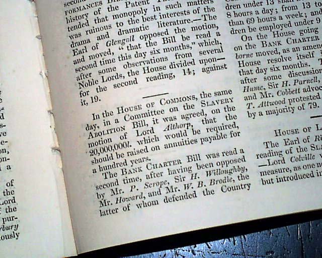 Action on the Slavery Abolition Act of 1833... - RareNewspapers.com